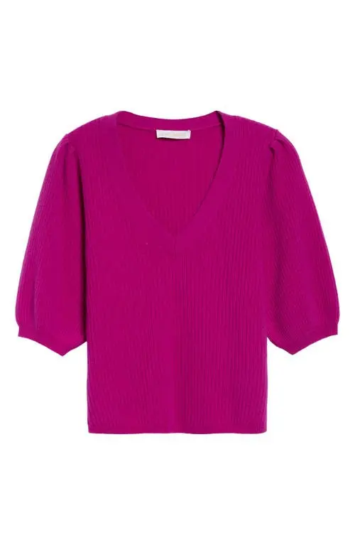 Ramy Brook Cassidee Puff Sleeve Cashmere Sweater
