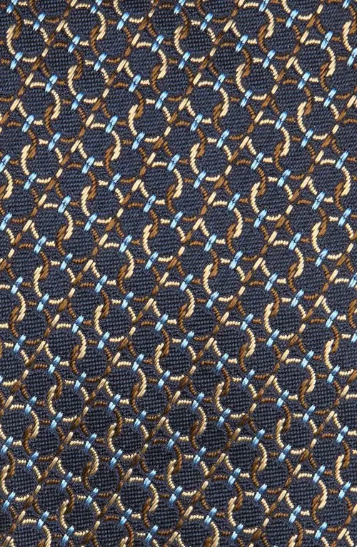 FERRAGAMO Crema Silk Tie - Marrone