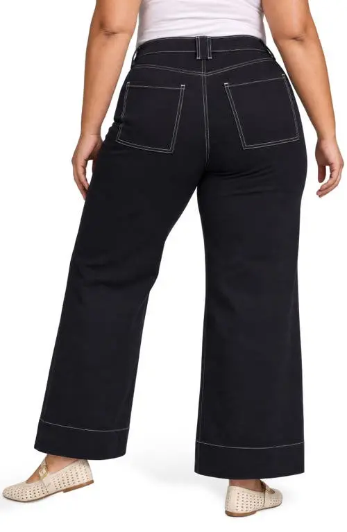 NYDJ Mia Palazzo Jeans - Black