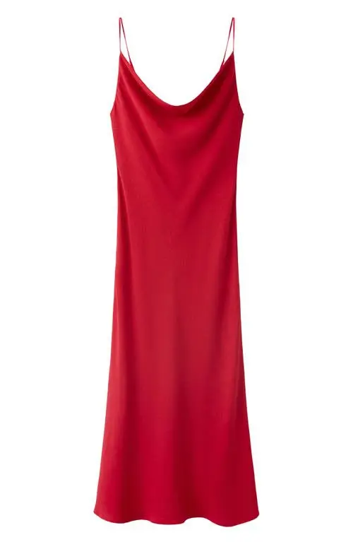 Mango Cowl Neck Slipdress - Red