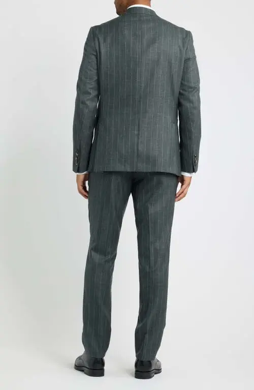 JACK VICTOR Morton Striped Wool Suit