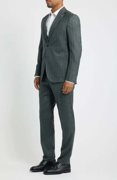 JACK VICTOR Morton Striped Wool Suit