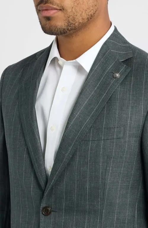 JACK VICTOR Morton Striped Wool Suit