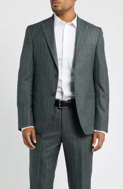 JACK VICTOR Morton Striped Wool Suit
