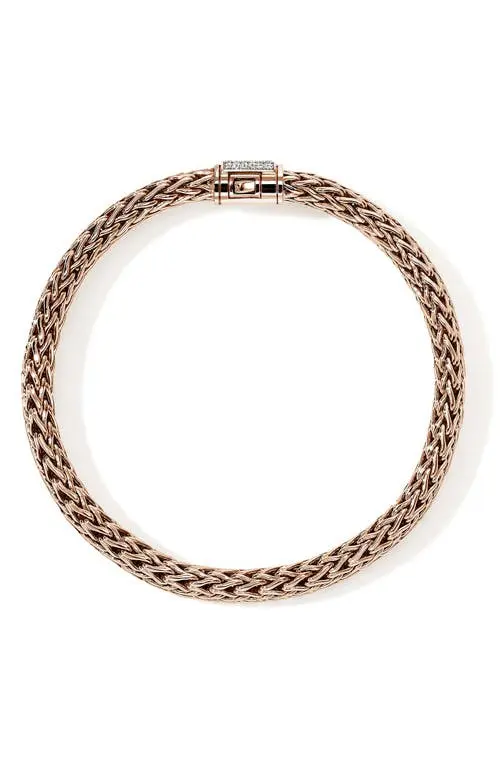 John Hardy Icon Bracelet, 14k Rose Diamonds