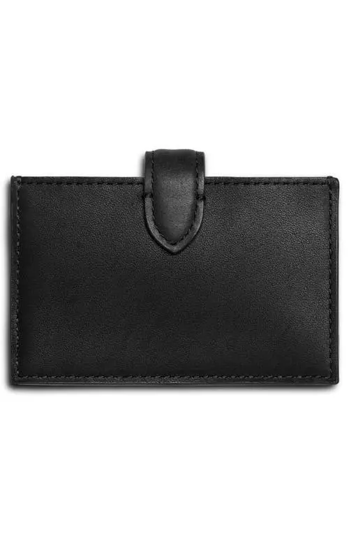 Shinola Accordion Leather Card Case - Black
