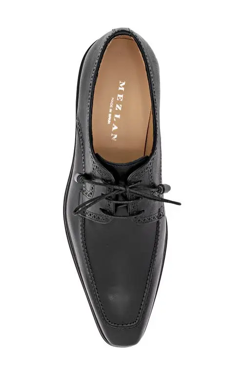 Mezlan Leather Derby Shoes - Black