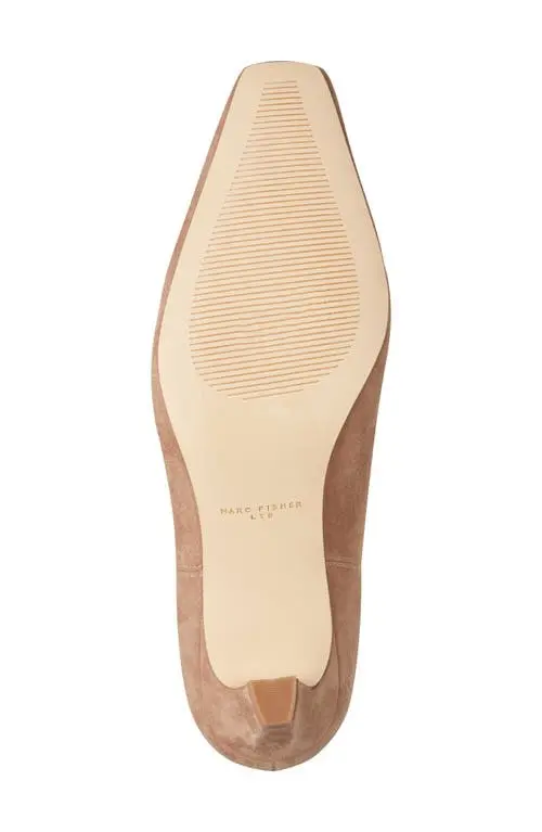 Marc Fisher Dalores Leather Boot - Medium Natural