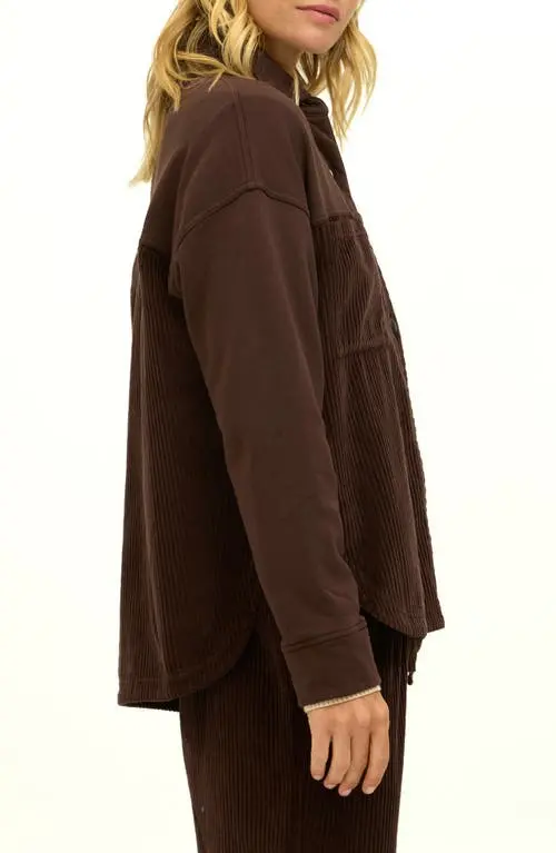 THREADS 4 THOUGHT Peggy Mixed Media Shirt Jacket