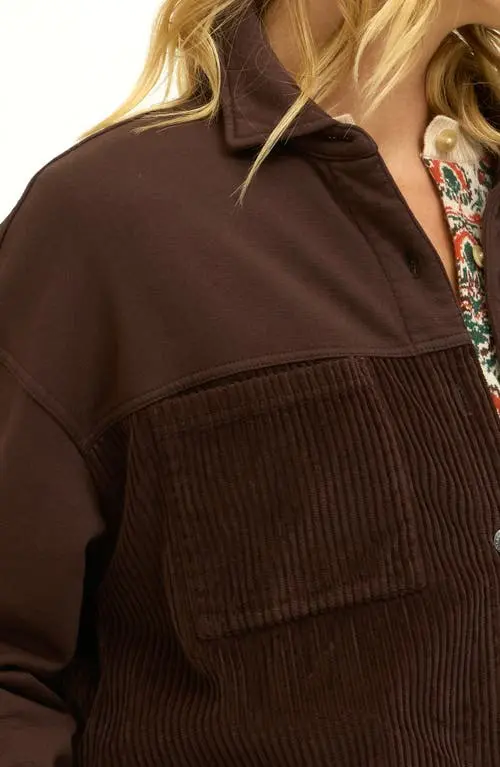 THREADS 4 THOUGHT Peggy Mixed Media Shirt Jacket