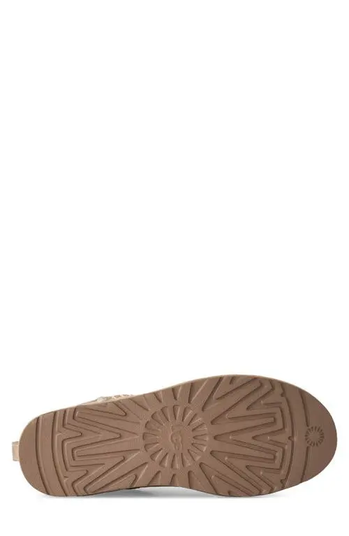 UGG Classic Ultra Mini Stitched Genuine Shearling Boot