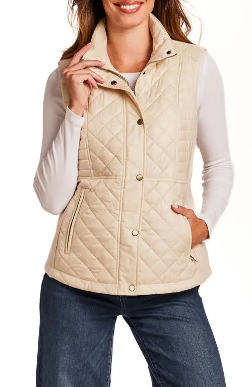 Gallery Quilted Vest - Cream