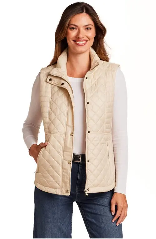 Gallery Quilted Vest - Cream
