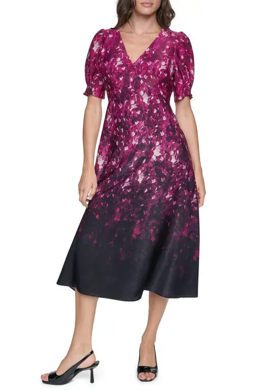 Dkny Abstract Print A-line Dress