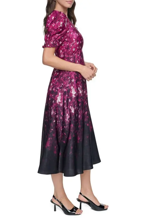 Dkny Abstract Print A-line Dress