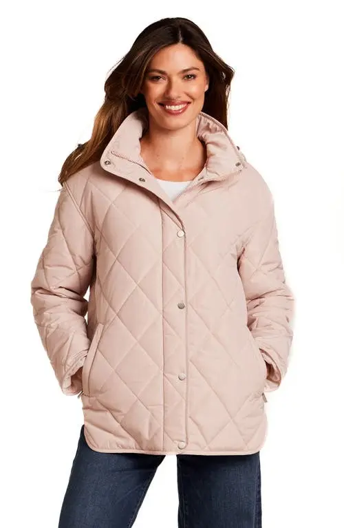 Gallery Quilted Stand Collar Jacket