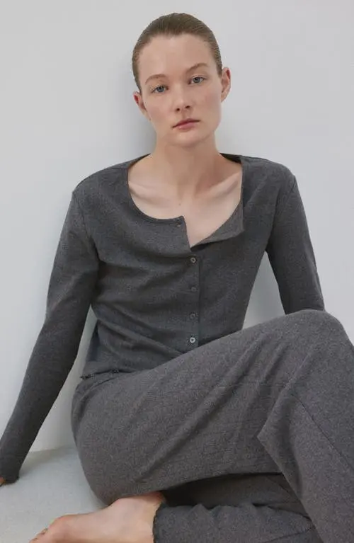 Mango Pointelle Stitch Pajama Cardigan