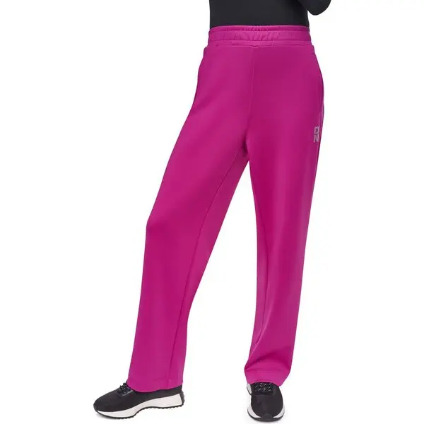 Dkny Scuba Logo Pants - Raspberry