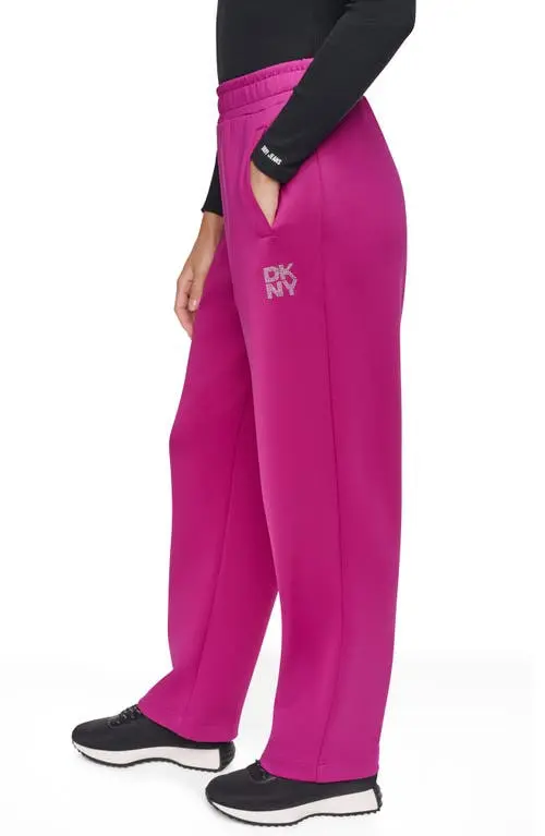 Dkny Scuba Logo Pants - Raspberry