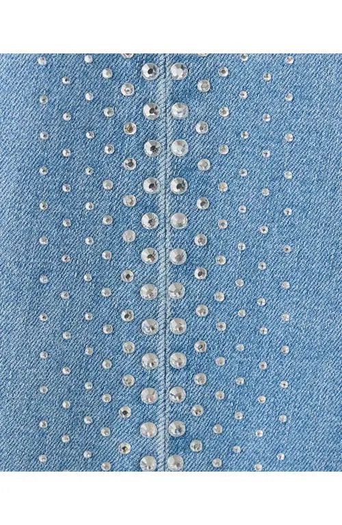Mango Sparkly Wide Leg Jeans