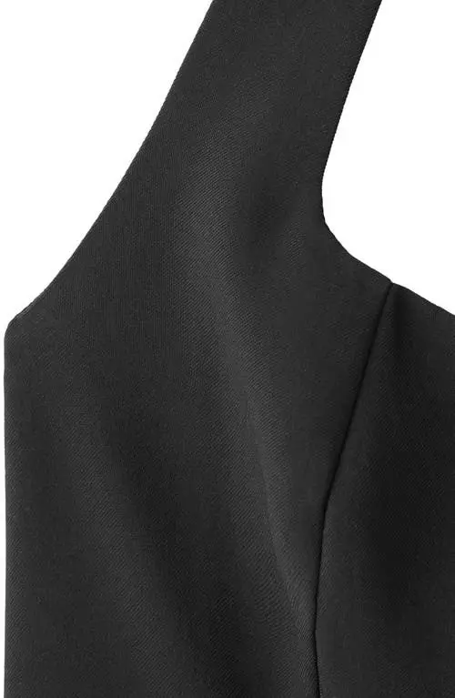 Mango Pleated Halter Jumpsuit