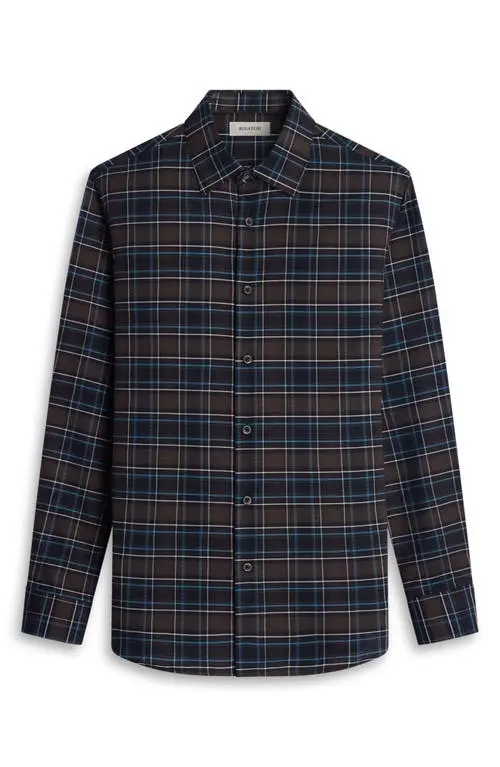 Bugatchi Julian Shaped Cotton And Cashmere Shirt