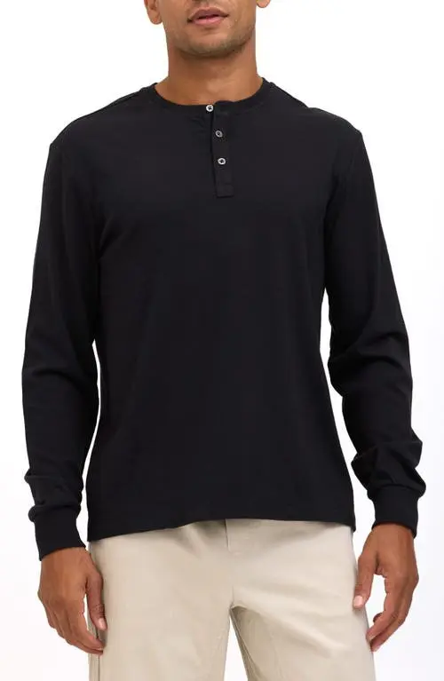 THREADS 4 THOUGHT Doug Organic Cotton Henley - Black