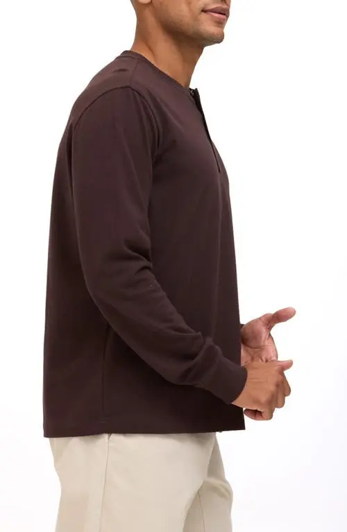THREADS 4 THOUGHT Doug Organic Cotton Henley - Cocoa