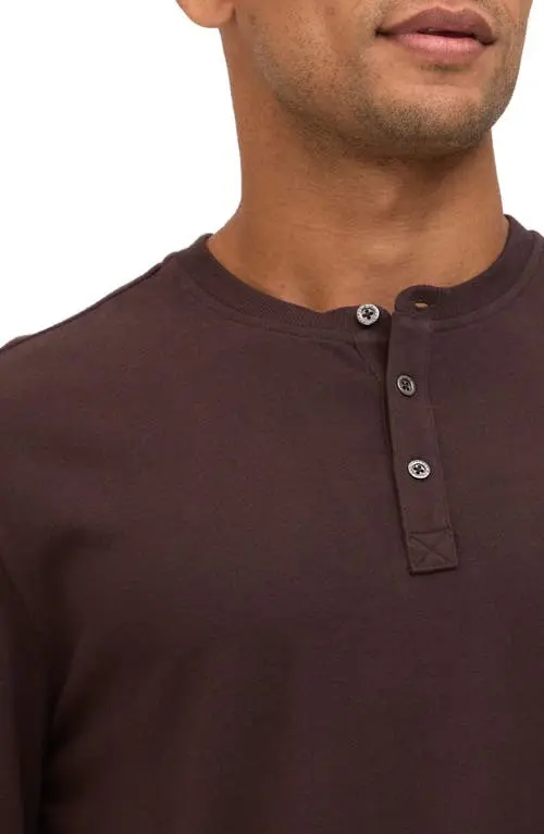 THREADS 4 THOUGHT Doug Organic Cotton Henley - Cocoa