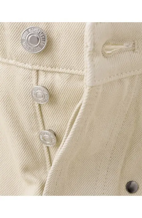 Mango Stud Denim Shorts - Sand