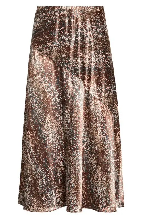 CITY BLUES Savoy Printed Bias Maxi Skirt