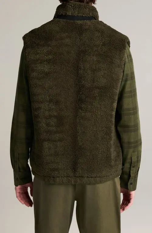 Vince Faux Fur Sherpa Zip Vest