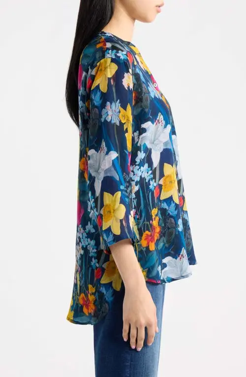 APNY Mandarin Collar Button-up Shirt