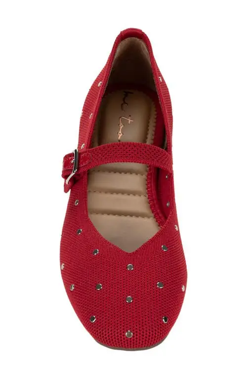 Me Too Serenity Mary Jane Flat - Mt Red