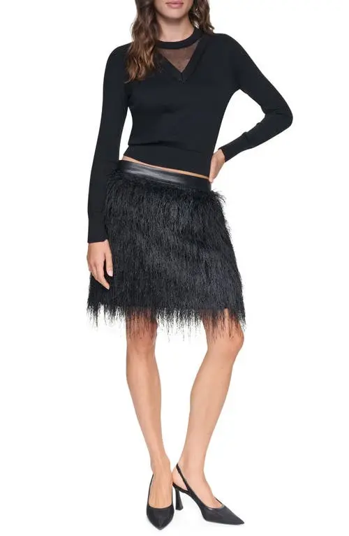 Dkny City Fringe Skirt