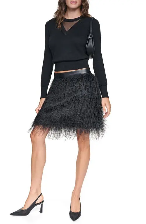 Dkny City Fringe Skirt