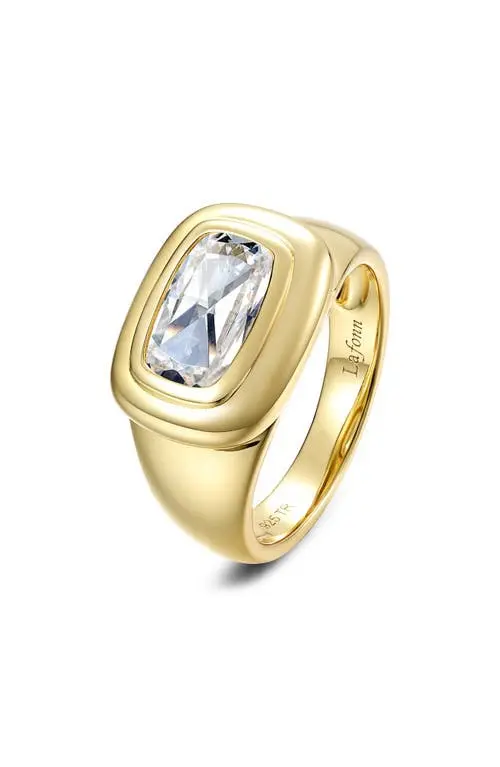 Lafonn Diamond Signet Ring - White/gold