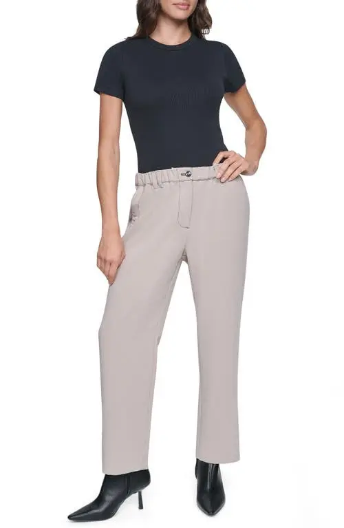 Dkny Straight Leg Pants - Putty