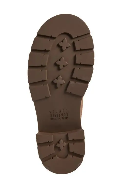 STUART WEITZMAN Ren Genuine Shearling Lace-up Boot - Cigarnatural