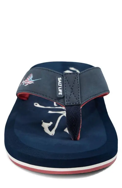 SALT LIFE The Skiff Americana Flip Flop