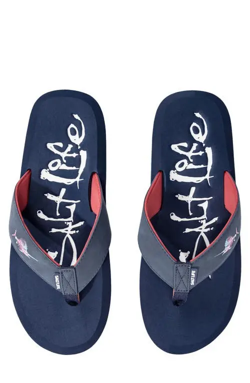 SALT LIFE The Skiff Americana Flip Flop