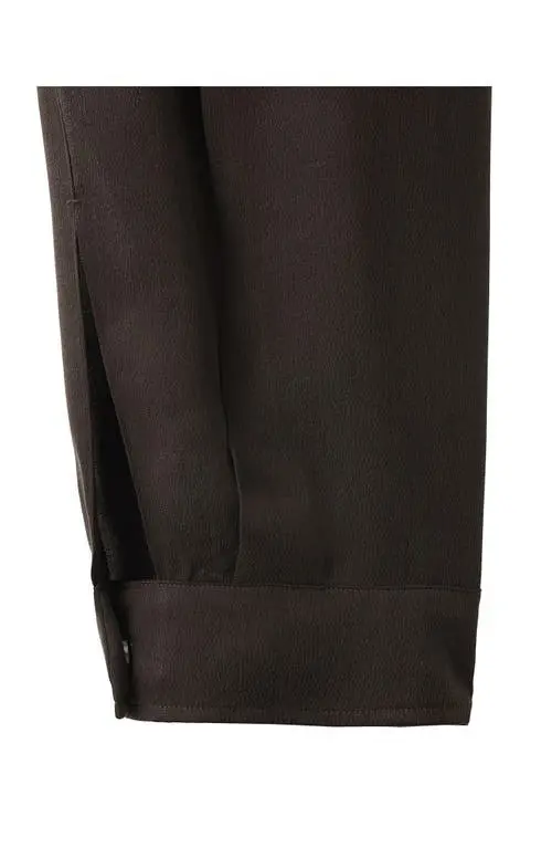 Mango Pleated Baggy Cupro Blend Pants