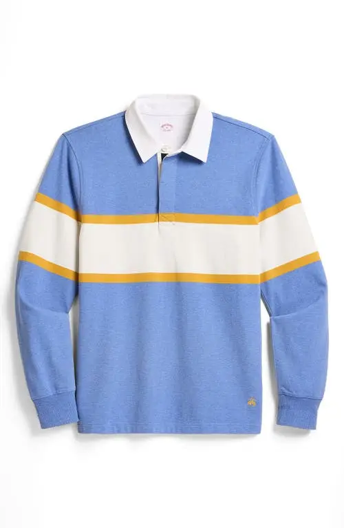 Brooks Brothers Long Sleeve Non-iron Twill Rugby Polo