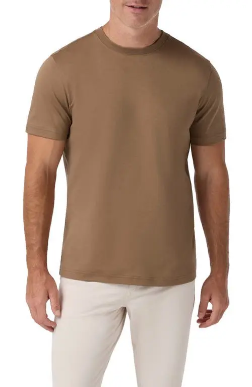 Mizzen+main Palmer Trim Fit Pima Cotton T-shirt - Mocha