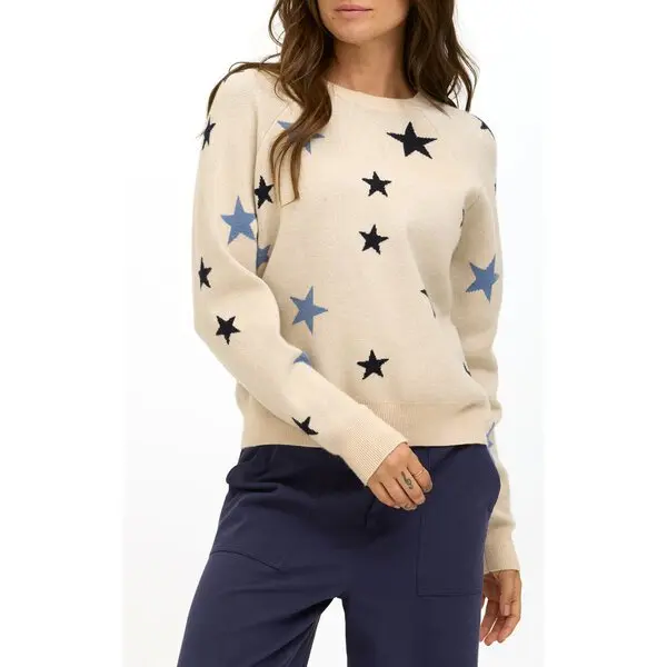 THREADS 4 THOUGHT Star Pattern Crewneck Sweater