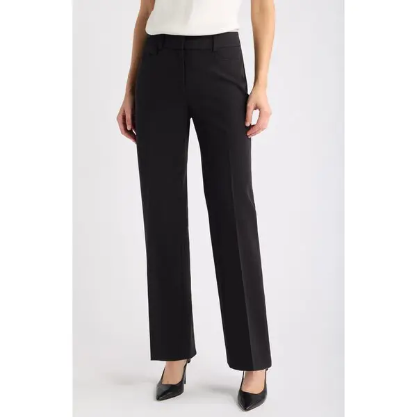 TAHARI ASL Crepe Tapered Pants - Black