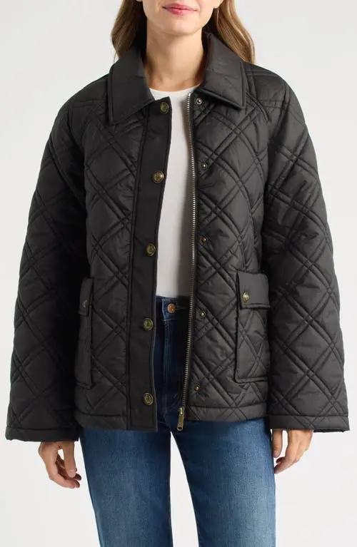 Sam Edelman Crest Quilted Snap Jacket
