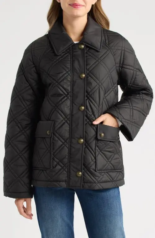 Sam Edelman Crest Quilted Snap Jacket