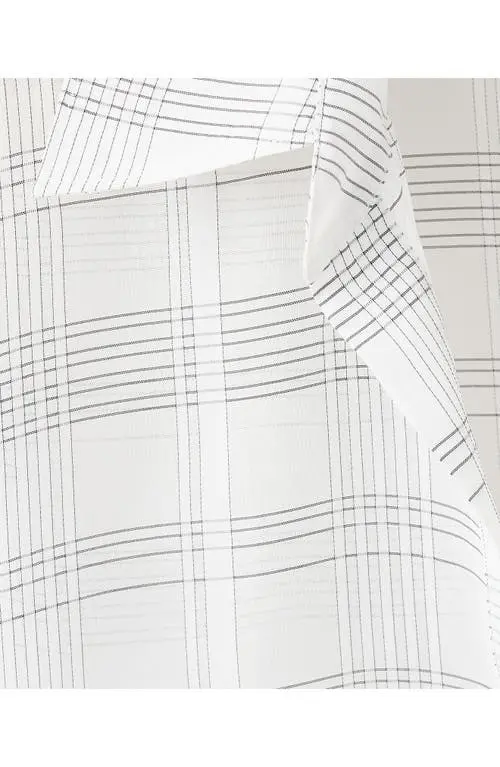 Mango Check Oversize Tie-side Shirt
