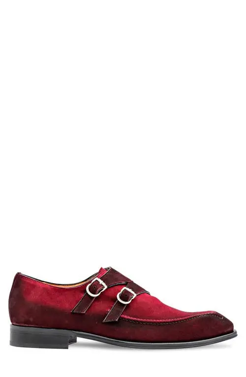 Mezlan Cascade Double Monk Shoe - Wine